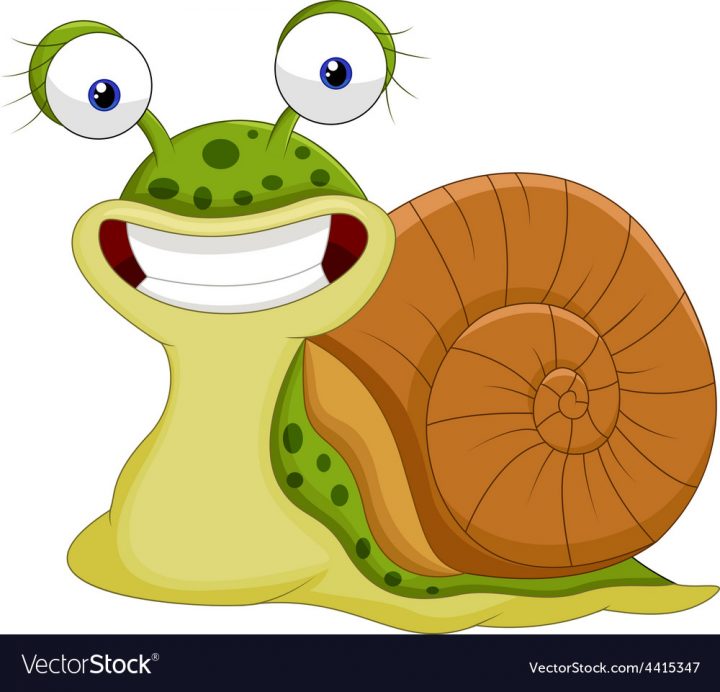 Cute Snail Cartoon Royalty Free Vector Image - Vectorstock concernant ...